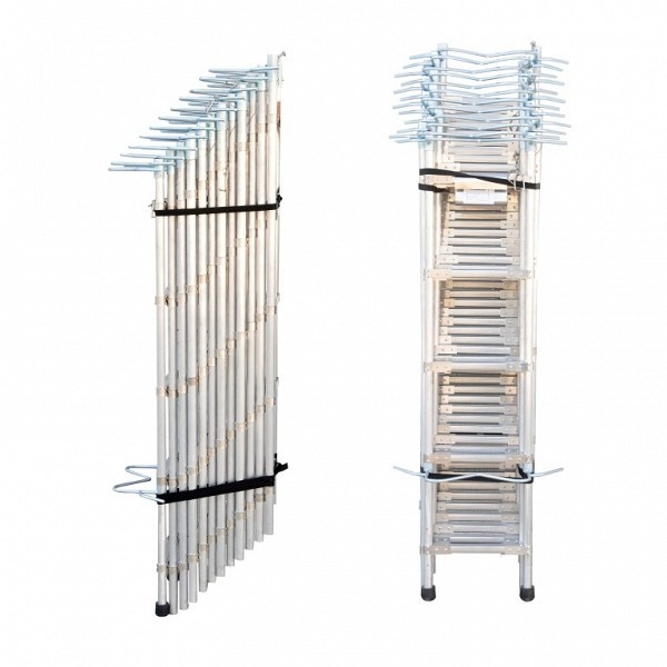 Scara modulara cladibila, din aluminiu, pentru stalpi